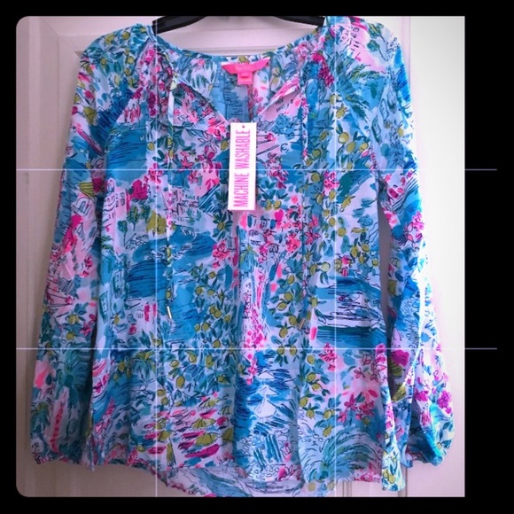 Lilly Pulitzer | Tops | Lilly Pulitzer Willa Top | Poshmark